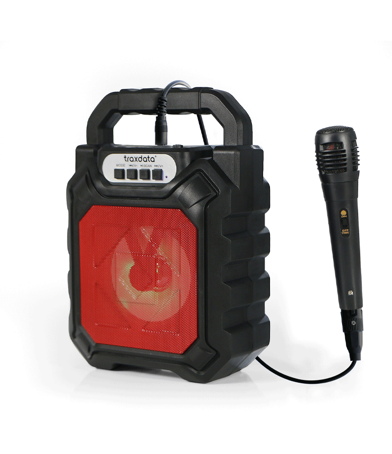 Haut-Parleur KaraoKid, Traxdata 4", Rouge